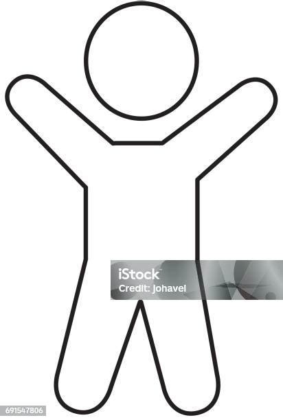 人形輪廓圖示向量圖形及更多一個人圖片 一個人 人 人體 Istock
