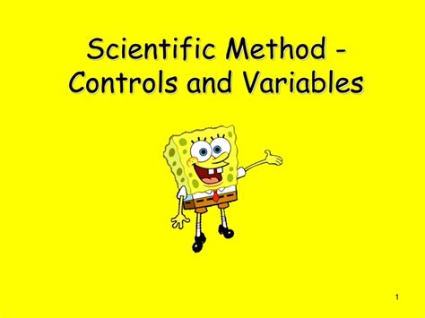 Ppt Scientific Method Controls And Variables Powerpoint Presentation Id8715621