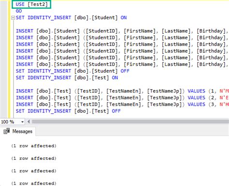 Sql Server スクリプトを生成してテーブルのデータをコピーする方法 Microsoft Sql Server 入門 Sql Server 入門