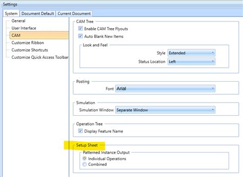 Default Setup Sheet Template In Settings Feature Requests Bobcad