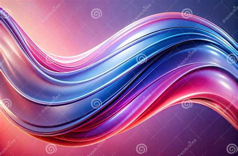 Soft Pastel Colored Wave Design With Smooth Gradients Pinks Reds Purple Generative Ai Stock
