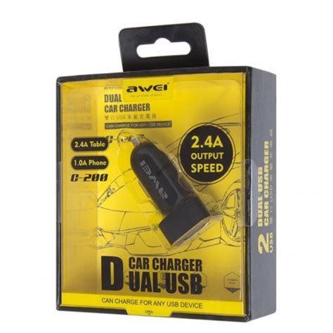Awei Car Charger Dual Usb C Cell Phone Repair Computer Repair