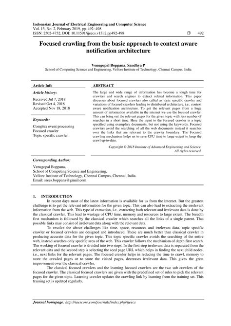 Pdf Focused Crawling From The Basic Approach To Context Aware