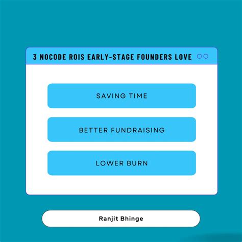 Ranjit Bhinge On Linkedin Saas Founders Startups Nocode Earlystagestartups Nocode… 13