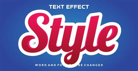 Premium Vector Style Editable Text Effect