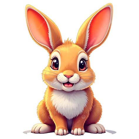 귀엽다 깜찍 아기자기 앙증맞다 만화 토끼 크다 거대하다 표정 눈 눈알 푹신푹신 폭신폭신 주황색 모피 털 귀 흰색 하얀색 희다 배 핑크 분홍 코 미소 스마일 웃다 하하 찡긋