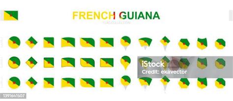다양한 모양과 효과의 프랑스 기아나 깃발의 큰 컬렉션 프랑스령 기아나에 대한 스톡 벡터 아트 및 기타 이미지 프랑스령 기아나 0명 가리키기 Istock