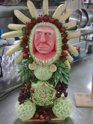 Chef Perry Kenney Fruit Carving