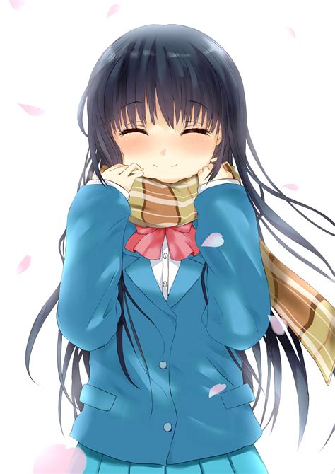 Safebooru Blush Closed Eyes Eyes Closed Kimi Ni Todoke Kuronuma