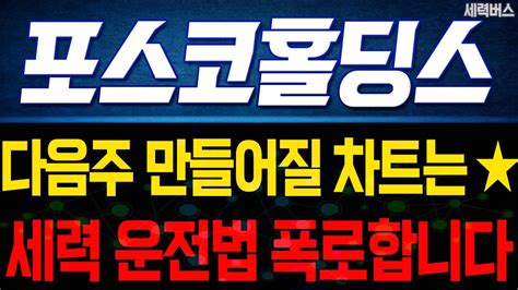 포스코홀딩스 주가 전망 다음주 증시 준비합시다 3가지 투자 포인트 핵심 편집 Posco홀딩스주가전망 Youtube