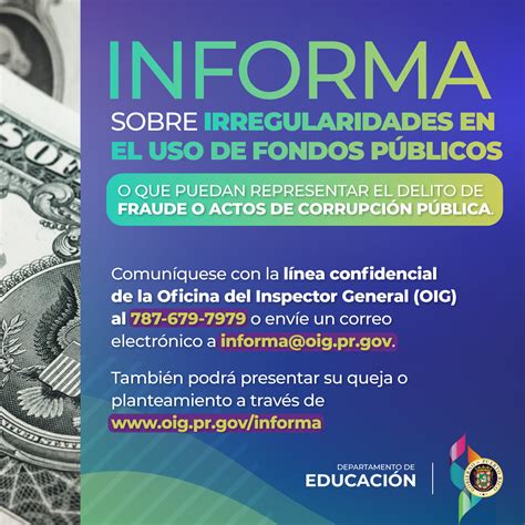 Oig Departamento De Educaci N De Pr