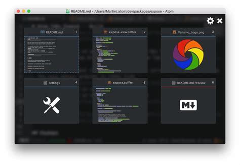 Github Mrodalgaard Atom Expose Quick Tab Overview Of Open Files In The Atom Editor