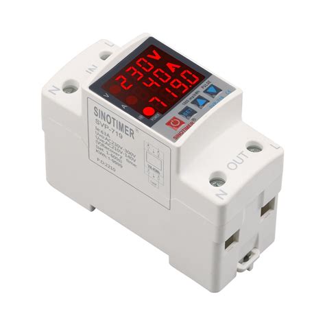 Цифрово монофазно реле за защита по напрежение и ток 1 40a Kw консумация Led цифров екран