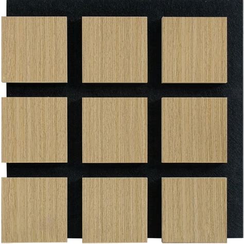 18mm Square Acoustic Wall Panel 24 Long X 24 Wide Natural