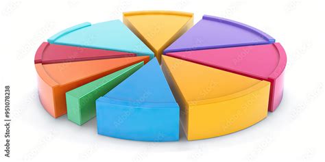 A Colorful Pie Chart Divided Into Different Slices Each Representing A