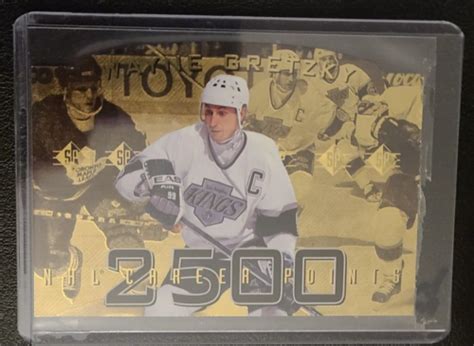 1994 95 Upper Deck Sp Wayne Gretzky 2500 Points Los Angeles Kings Hall