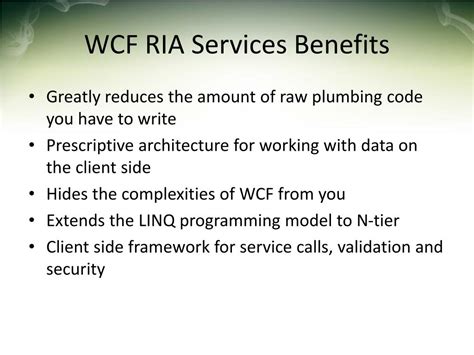 Ppt Wcf Ria Services Querying And Updating Data Powerpoint