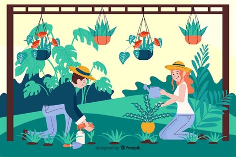 무료로 다운로드 가능한 정원 벡터 And 일러스트 Freepik