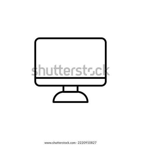 Monitor Icon Outline Style Design Monitor Stock Vector Royalty Free Shutterstock