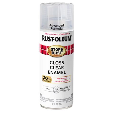 Clear Rust Oleum Stops Rust Advanced Gloss Spray Paint 12 Oz Beauty Suppliers Online Shopping