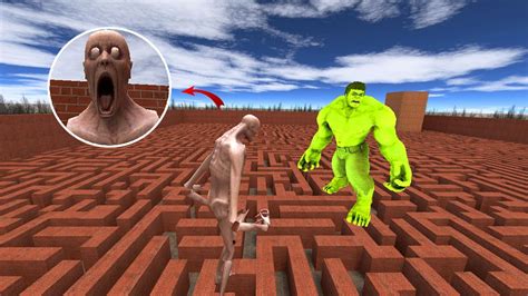 Scp 096 Vs Hulk In Maze In Garrys Mod Youtube