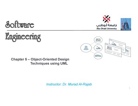 Chapter 05 A Object Oriented Design Techniques Using Uml 1 Instructor Dr Murad Al Rajab