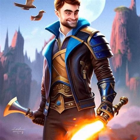 Ai Art Generator Daniel Radcliffe In Sunglasses And Leather Jacket