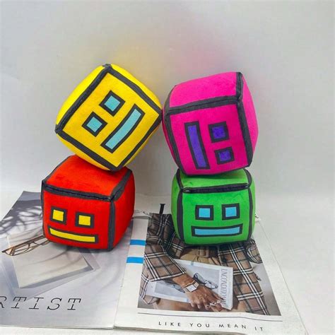 Geometry Dash Plush Toy Figure Video Game Peripheral Doll For Sale New