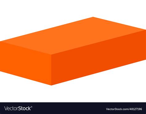 Rectangle Block Toy Royalty Free Vector Image Vectorstock