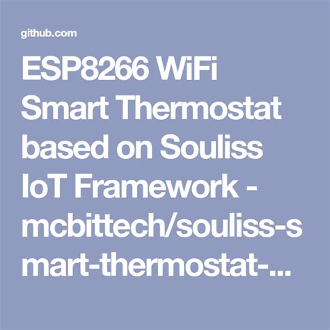 Esp8266 Wifi Smart Thermostat Based On Souliss Iot Framework Mcbittechsouliss Smart