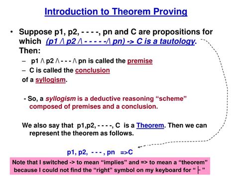 PPT Introduction To Theorem Proving PowerPoint Presentation Free Download ID 3041239