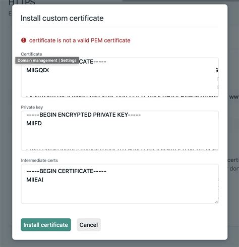 Certificate Is Not A Valid Pem Certificate Support Netlify Support