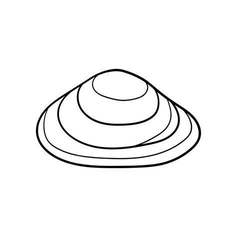 Engraved Clamshell Design For Various Uses Maritime Engraving Biology Vector Maritime