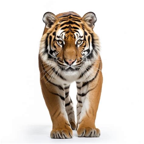Premium Ai Image Tiger With White Background High Quality Ultra Hd