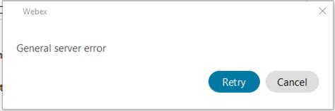 General Server Error Cisco Community