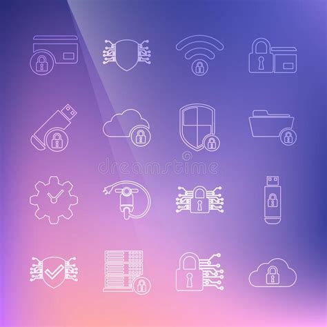 Set Line Cloud Computing Lock Usb Flash Drive With Folder And Wifi