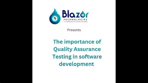 Blazor Technologies On Linkedin Softwaredevelopment Qualityassurance Testing
