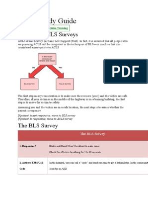 ACLS Cheat Sheet Cardiopulmonary Resuscitation