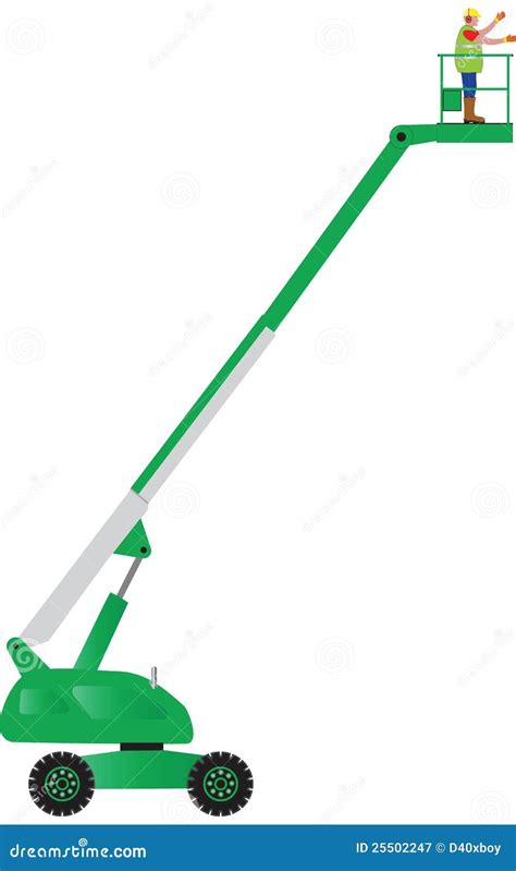 Cherry Picker Cartoon Vector 92538687