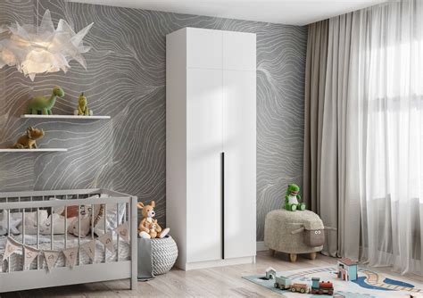 Купить Шкаф 2 х ств Лион ШК 01 с антресолью АН 01 Белый шагрень Стендмебель в Минске