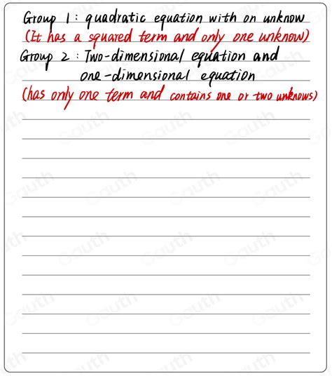 Solved Learning Task 1 Group The Given Equations Into Two Based On Observed Common Properties