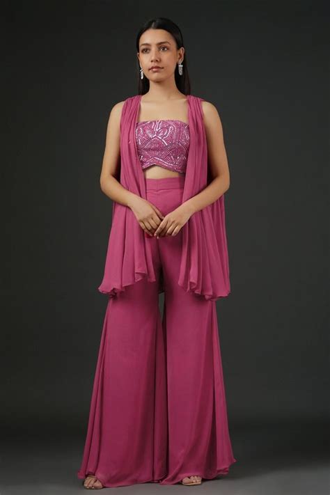 Vedika Soni Solid Palazzo Set Women Kurta Sets Fusion Style Sets