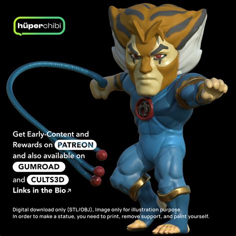Stl File Tygra Thundercats 🧸 Obj・model To Download And 3d Print・cults