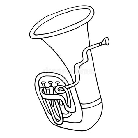 Tuba Clipart Black And White Bass Tuba Brass Instrument Black And