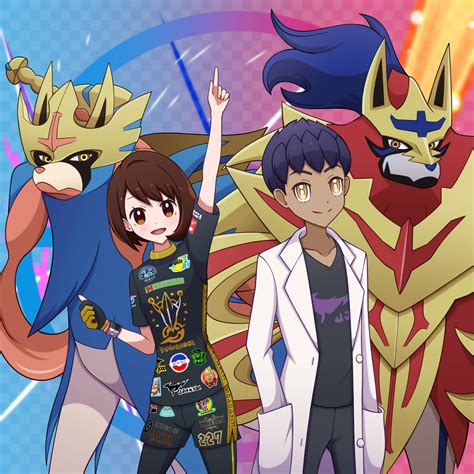 Gloria Hop Zacian And Zamazenta Pokemon And More Drawn By Yuu Jgvj Danbooru