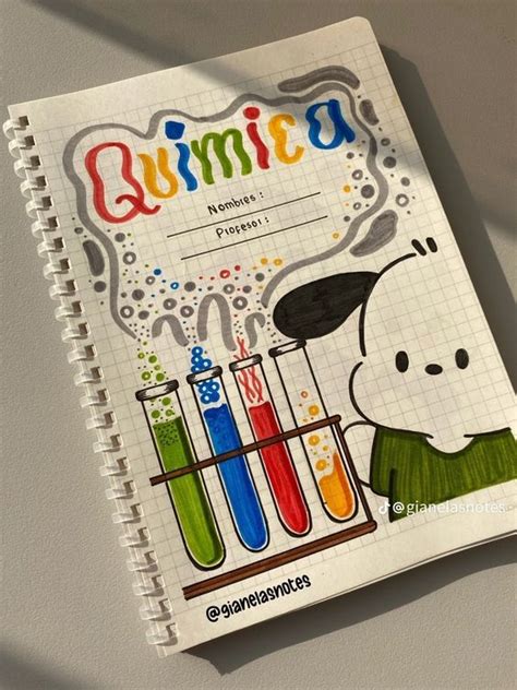 Caratula De Quimica De Pochaco Caratulas Escolares Pochacco Pochacco