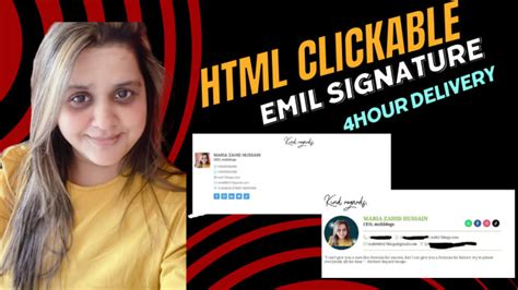 Create Html Email Signature Clickable Html Email Signature By