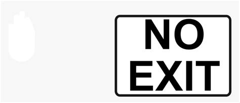 Black On White Exit Sign HD Png Download Kindpng