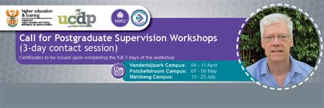 Call For Postgraduate Supervision Workshops Nwu North West University