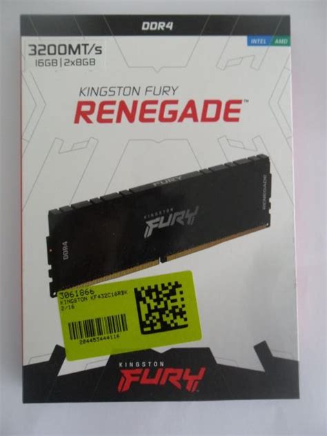 Kingston Ddr4 3200 16gb 2x8gb Fury Renegade
